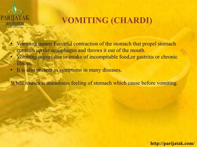 Parijatak - Vomiting (chardi) | PPTX | Digestive Disorders | Diseases ...