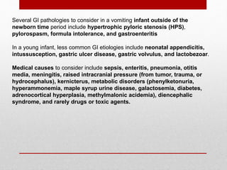 Approach to a vomiting Infant | PPTX