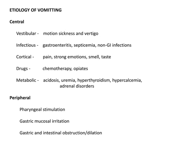 Approach to Vomiting in children | PPTX