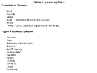 Approach to Vomiting in children | PPTX