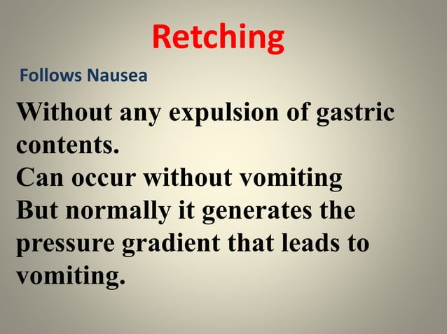 Vomiting reflex | PPTX | Digestive Disorders | Diseases and Conditions