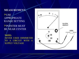 VOM NEW.ppt voltage, ogmmeter, meter,electric | PPT