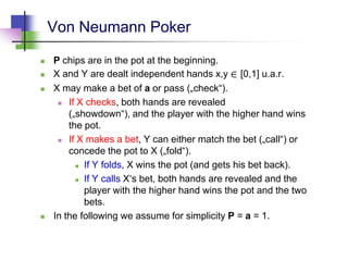von Neumann Poker | PPTX