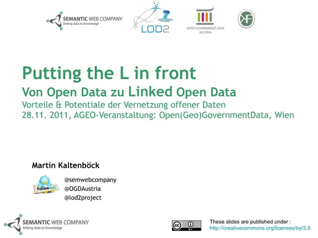 Von Open Data zu Linked Open Data, M. Kaltenböck, SWC | PPT | Databases | Computer Software and ...