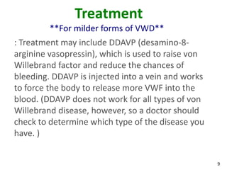 Von Willebrand Disease | PPTX
