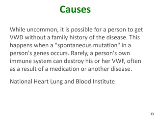 Von Willebrand Disease | PPTX