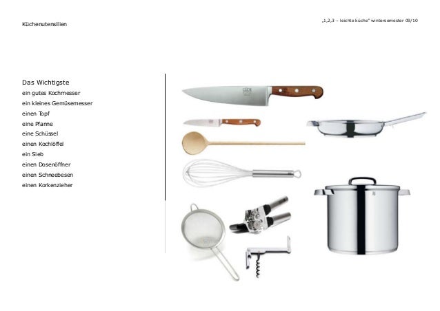 Von A bis Z – Werkzeuge in der Küche