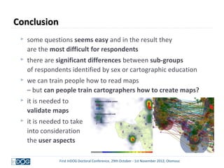 Vondráková, A: The influence of applied cartographic methods on the map ...