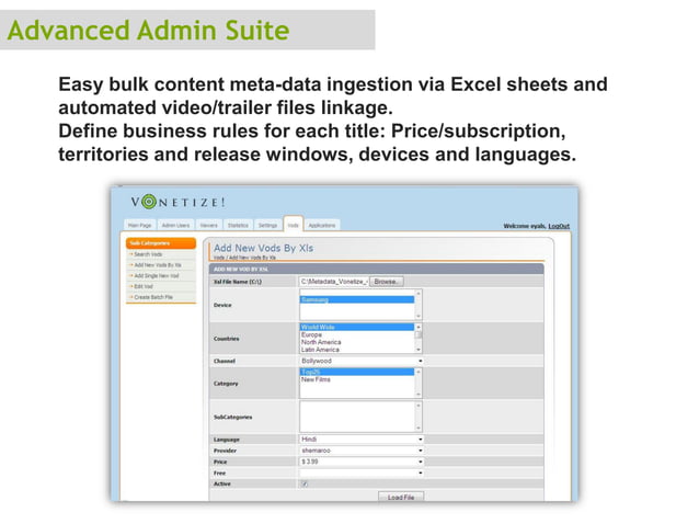 Vonetize system features | PPT