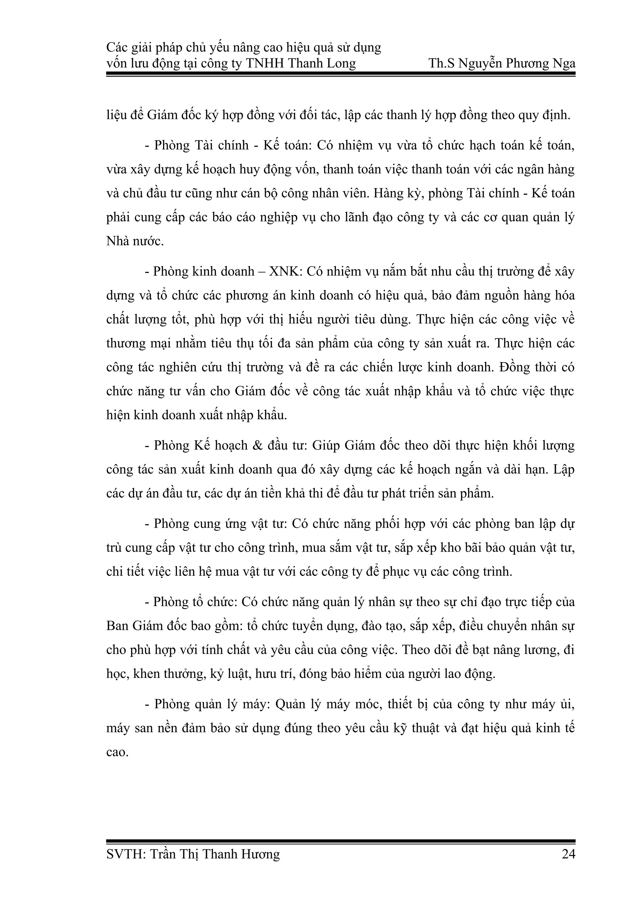 Luận văn: Nâng cao hiệu quả sử dụng vốn lưu động tại Công ty, HAY! | DOC