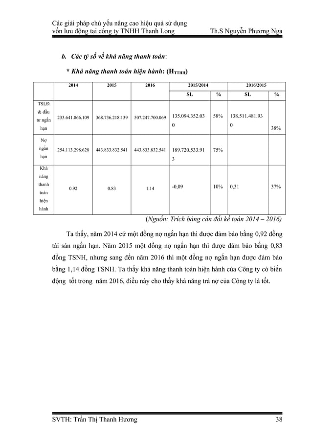 Luận văn: Nâng cao hiệu quả sử dụng vốn lưu động tại Công ty, HAY! | DOC