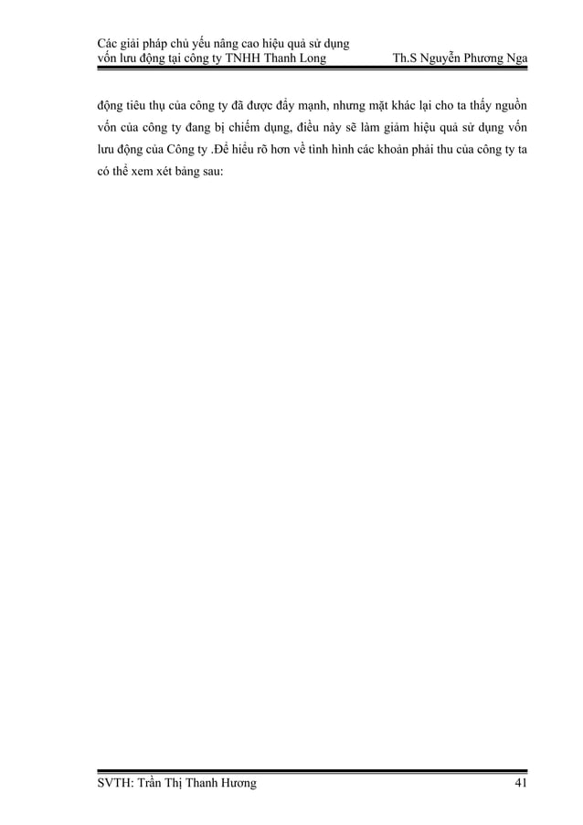 Luận văn: Nâng cao hiệu quả sử dụng vốn lưu động tại Công ty, HAY! | DOC