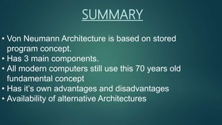 Von neumann architecture | PPTX