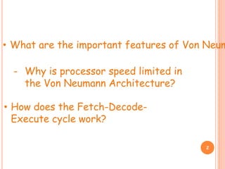Von Neumann Architecture | PPTX