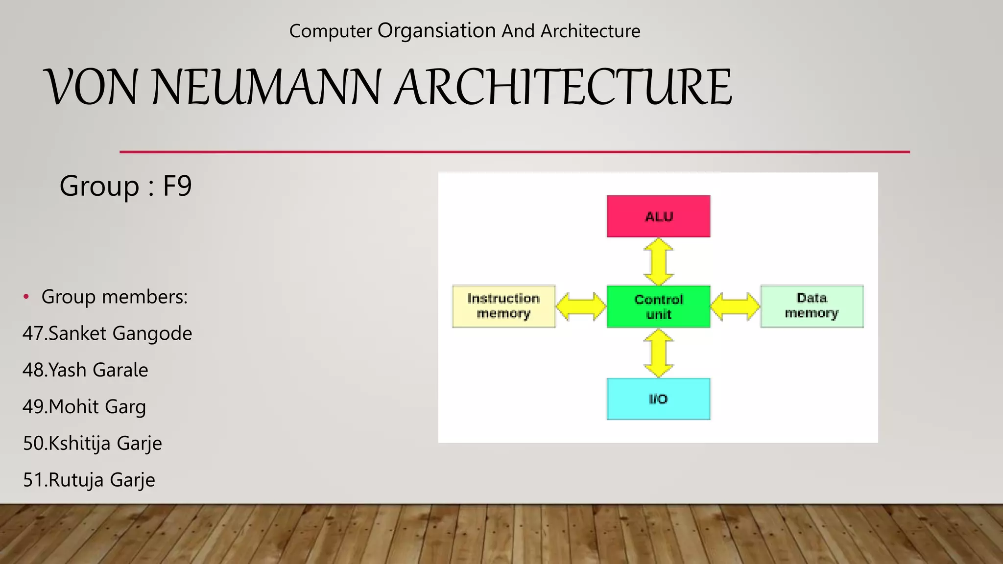 VON_NEUMANN_ARCHITECTURE_PPT_COAA final.pptx | Data Storage and Warehousing | Computing