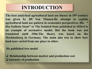 Von thunen model | PPTX