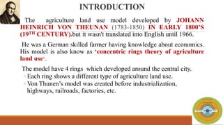 Von thunen’s model of agricultural land use | PPTX
