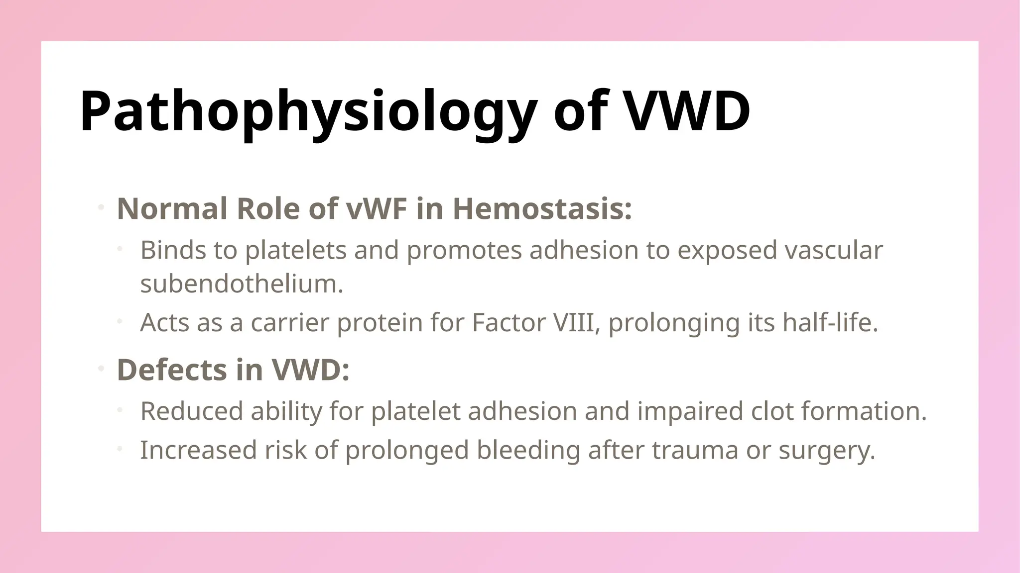 Von Willebrand Disease.pptxxxxxxxxxxxxxx | PPTX