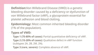 Von Willebrand Disease.pptxxxxxxxxxxxxxx | PPT
