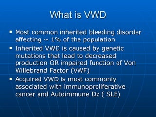 Von willebrands disease | PPT