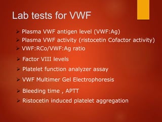 Von willebrands disease | PPT