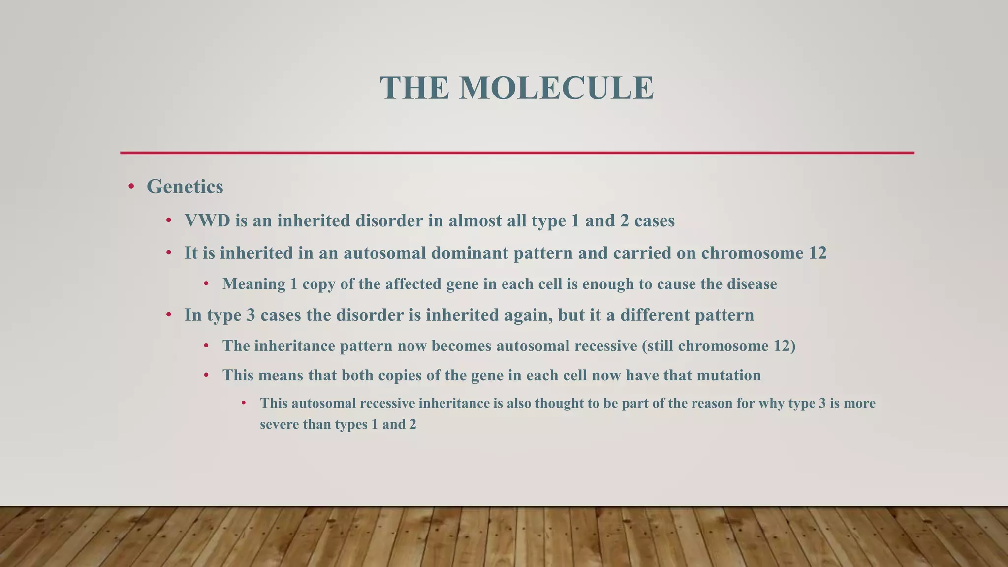 Von Willebrand Disease | PPTX