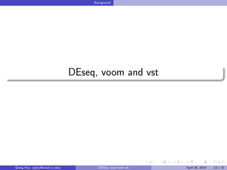 DEseq, voom and vst | PDF
