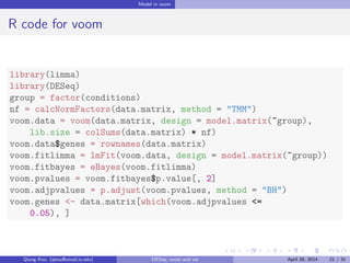 DEseq, voom and vst | PDF | Genetics | Science