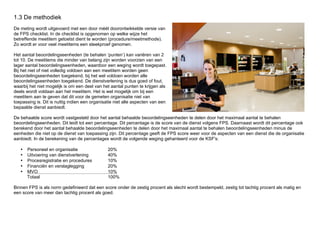 Voorbeeld rapportage Facility Performance Standard | PDF | Business | Business and Finance