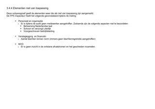 Voorbeeld rapportage Facility Performance Standard | PPT