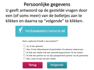 Voorbeeld Het Levenstestament | Gemakkelijk en veilig thuis zelf uw ...