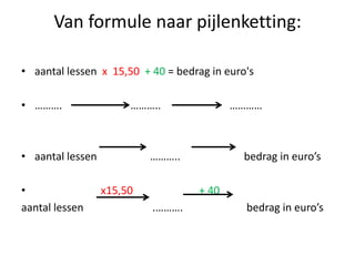 Voorbeeld opdracht hoofdstuk formules | PPTX