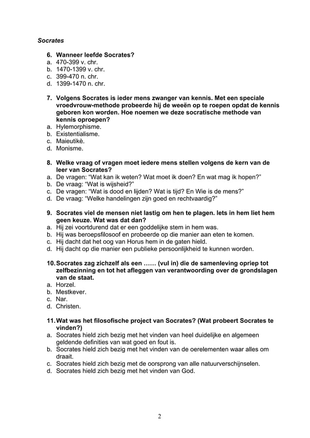 Proefwerk levensbeschouwing in historisch perspectief | PDF ...