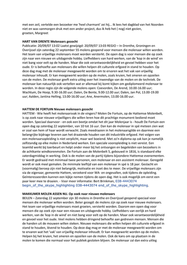 Voorbeeldteksten voor de krant | PDF