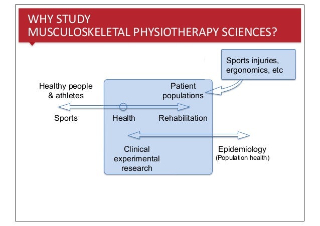 Information session MSc in Musculoskeletal Physiotherapy Sciences