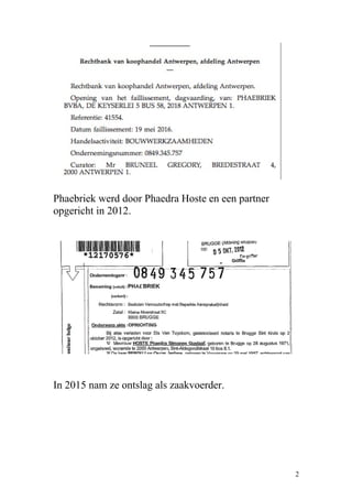 Voormalig bedrijf Phaedra Hoste failliet | DOC