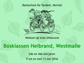 Voorstelling bosklassen 2016 | PPT