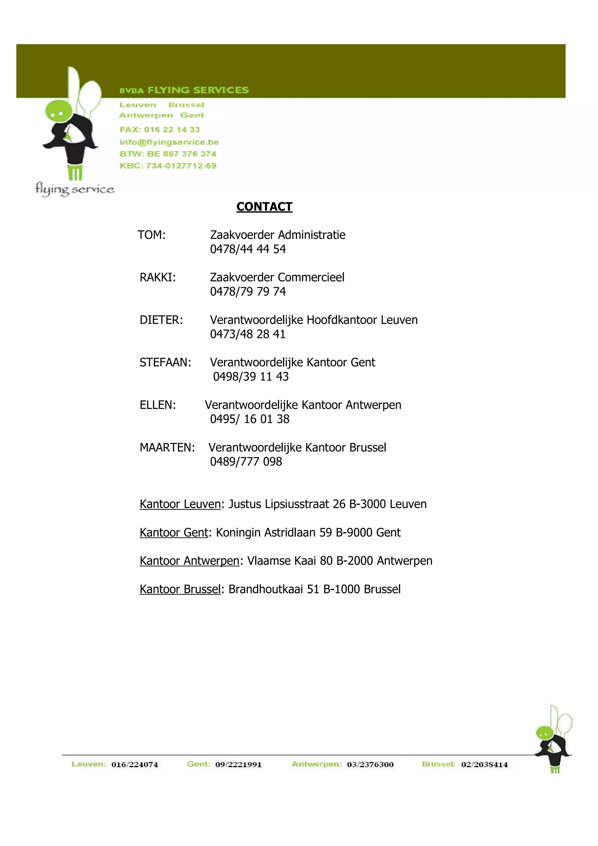 Voorstelling Flying Service 20111 | PDF