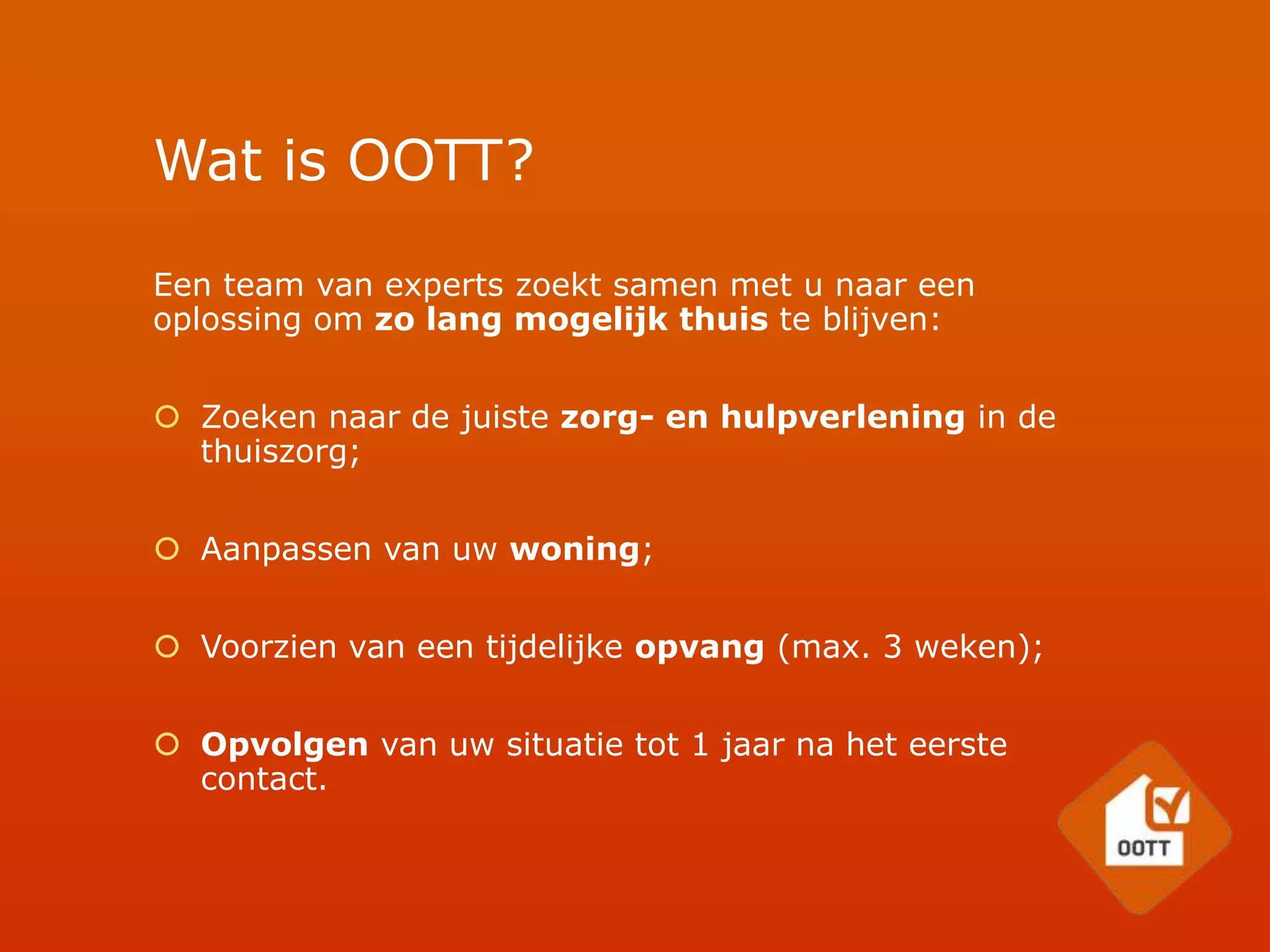 Voorstelling OOTT | PPT