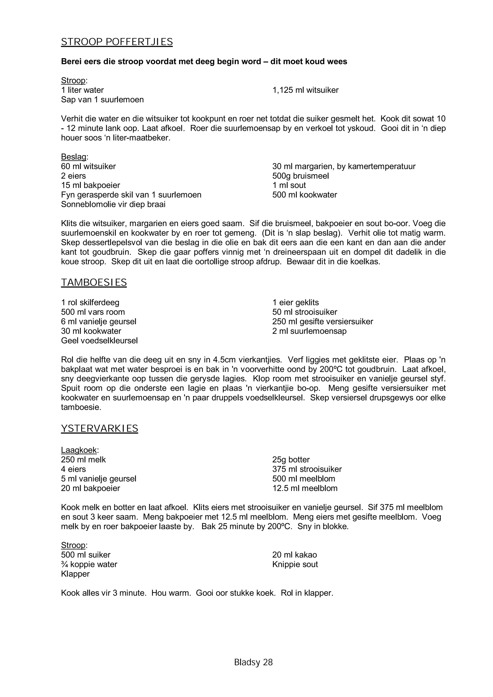 Voortrekker resepteboek | PDF