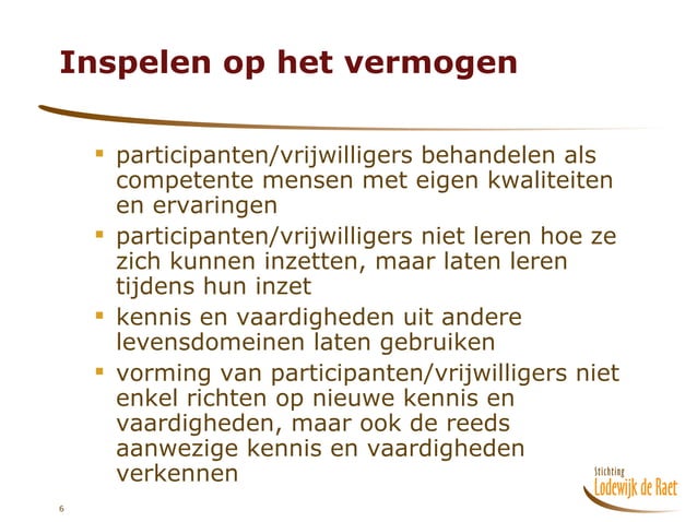 Voorwaarden participatie aan samenleving | PPT