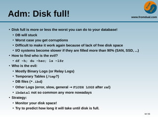 MariaDB / MySQL tripping hazard and how to get out again? | PPT