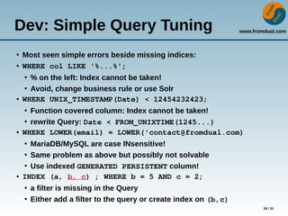 MariaDB / MySQL tripping hazard and how to get out again? | PPT