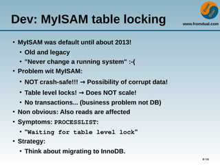 MariaDB / MySQL tripping hazard and how to get out again? | PPT