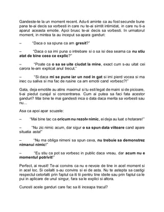 Vorbit in public | DOCX