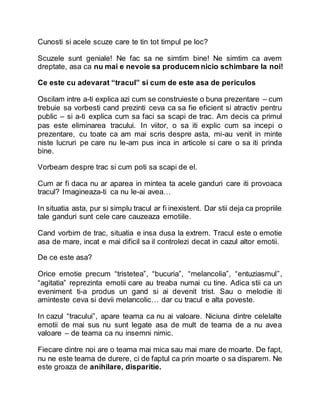 Vorbit in public | DOCX