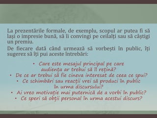 Vorbitul în public | PDF