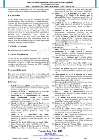 Vorinostat combined with DNMTi epigenetically controls the ...