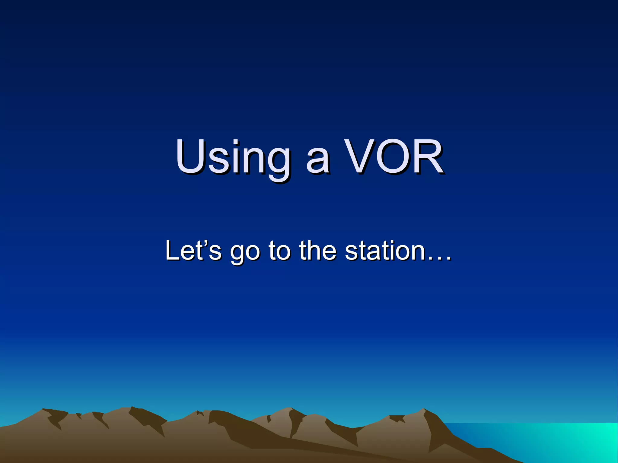 Vor navigation and_tracking | PPS