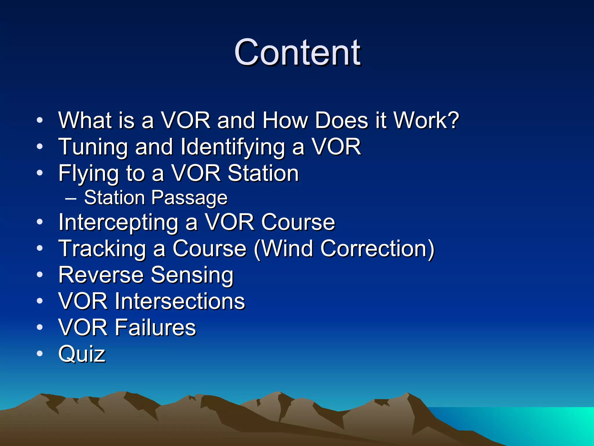 Vor navigation and_tracking | PPS